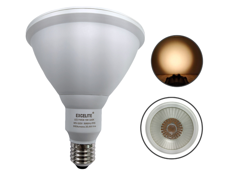 LED PAR 38 15W 3200K E27